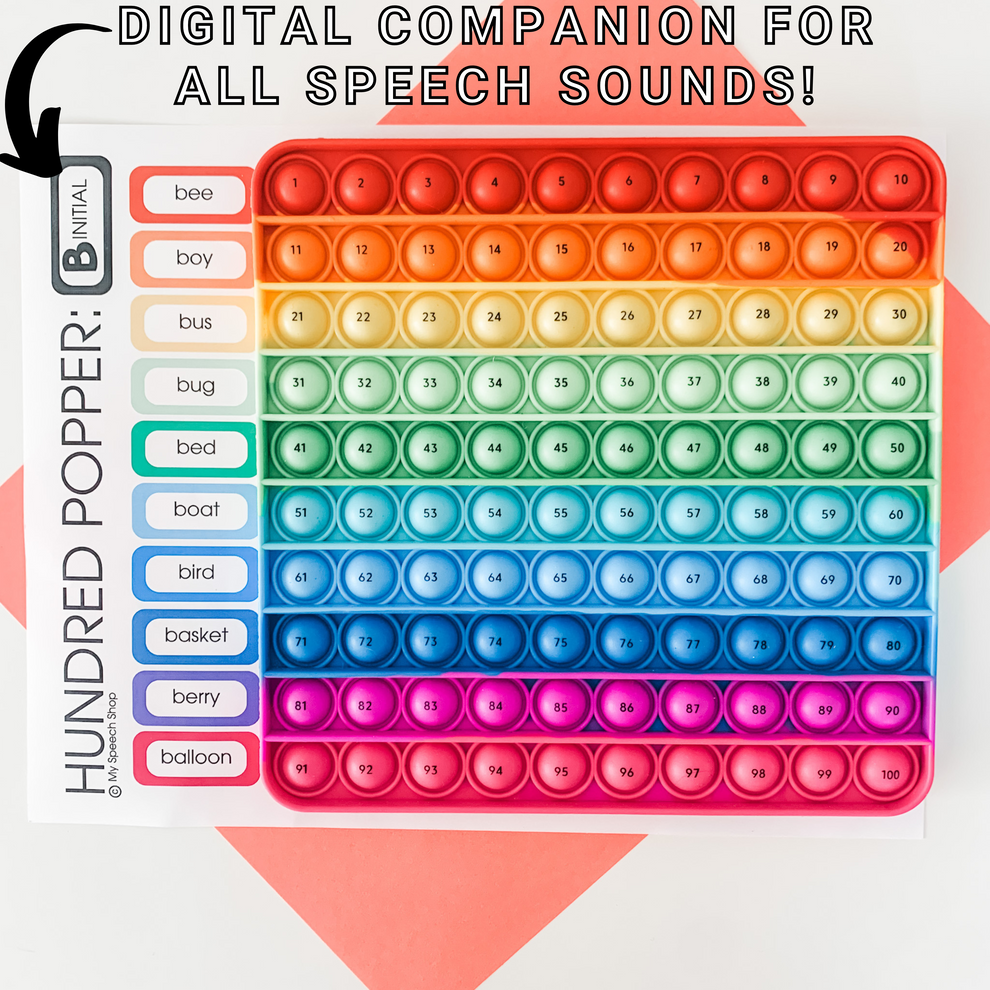 Hundred Board Sensory Bubble Popper – My Speech Shop
