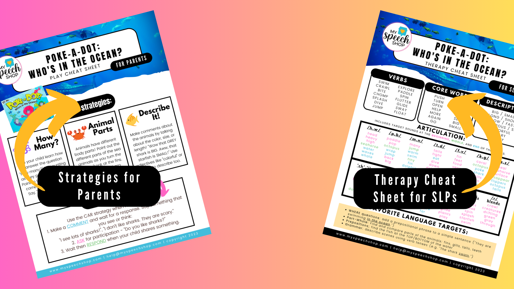 My Speech Shop - Speech Therapy Toys and Materials