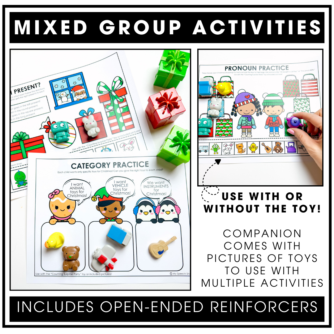 CHRISTMAS THEMED Counting Surprise Party - Digital File – My Speech Shop