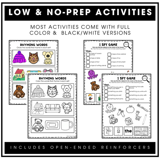 Elephant In The Room Positional Word Activity – My Speech Shop